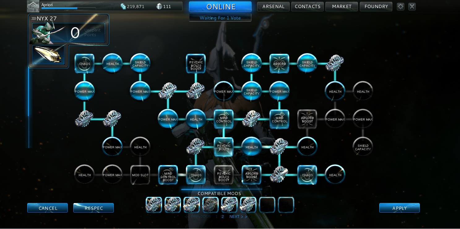 Nyx Skill Tree Makes Me a Sad Panda - Warframes - Warframe Forums
